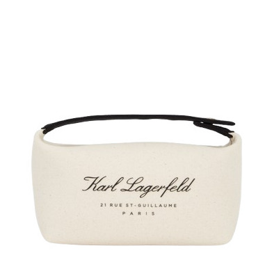 Women's Beige Hotel Karl Canvas Pouch Karl Lagerfeld A1W46080-106 ...