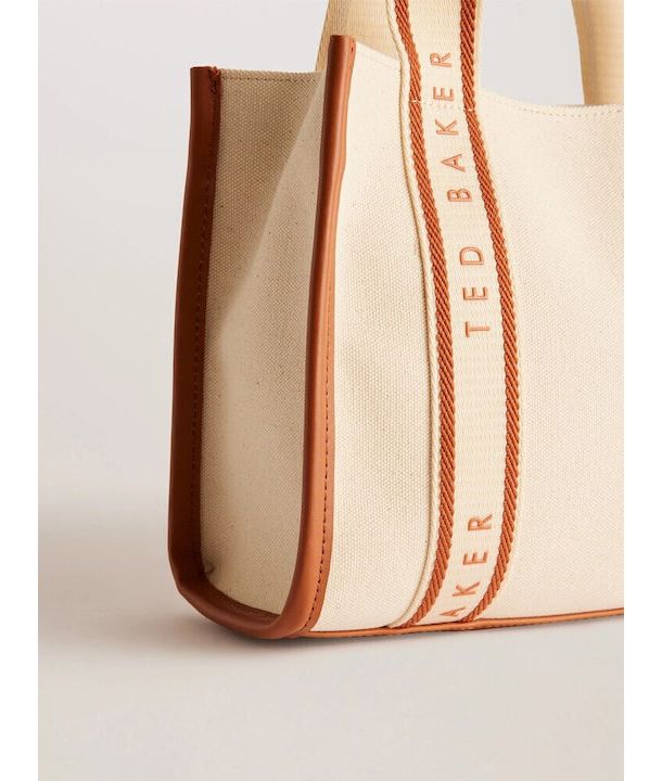 Women's Ecru Georjey Branded Webbing Canvas Bag Ted Baker 261689 ...